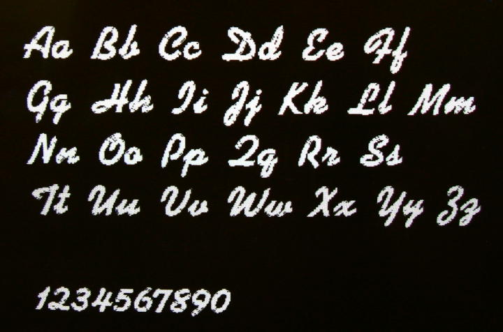 Stock Embroidery Fonts